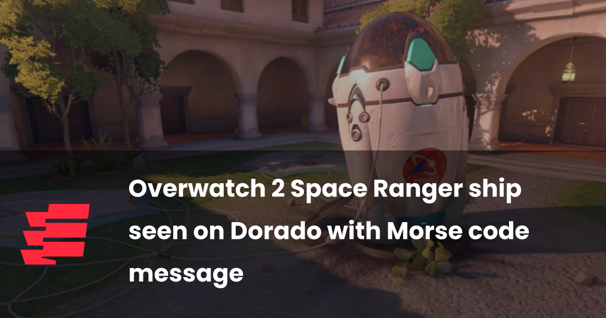 Overwatch 2 Space Ranger ship seen on Dorado with Morse code message ...